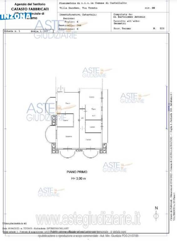 Appartamento all'asta a Castellalto via Trento Villa Zaccheo